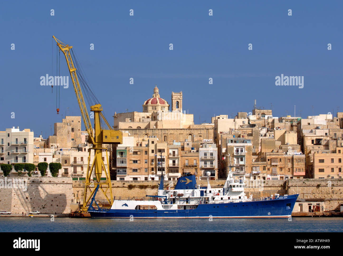 Docks Grand Harbour Valletta The Island of Malta Stock Photo - Alamy