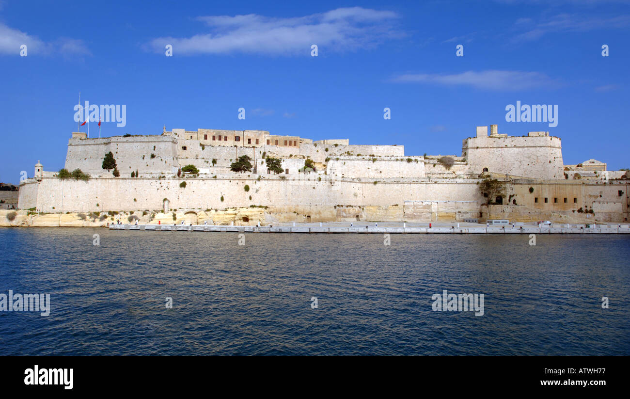 Fort St Angelo Grand Harbour Valletta The Island of Malta Stock Photo ...