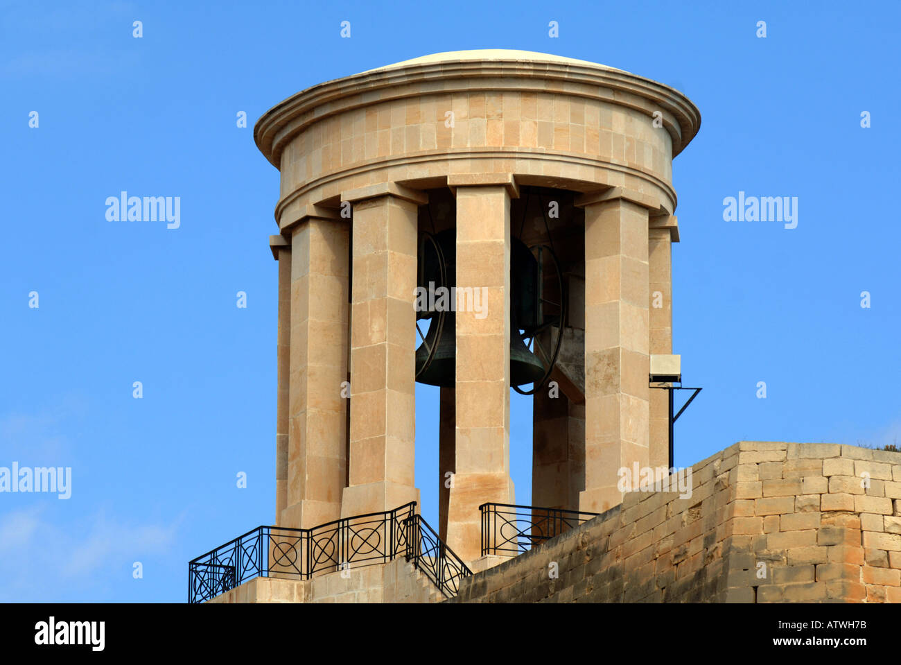 The Great Siege Bell Lower Barrakka Gardens Grand Harbour Valletta The ...