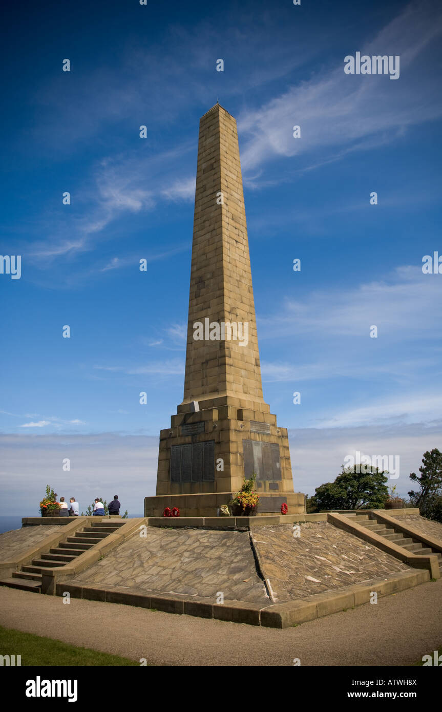 Monument at top of Oliver's Mount Scarborough North Yorkshire UK Stock ...