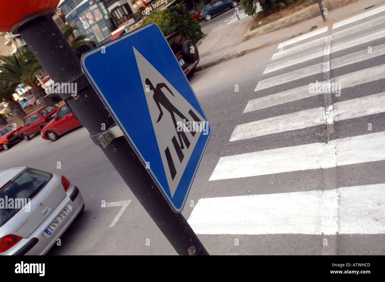Pedestrian crossing The Island of Malta Stock Photo - Alamy