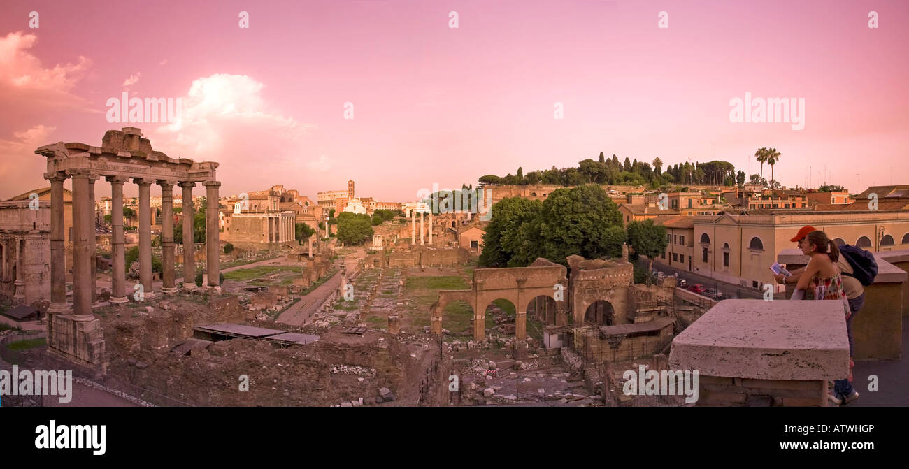 Roman forum panorama hi-res stock photography and images - Alamy