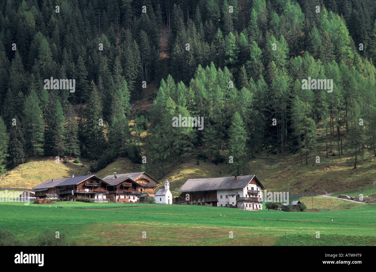 Typical building Maso Val Pusteria Trentino Alto Adige Italy Stock ...