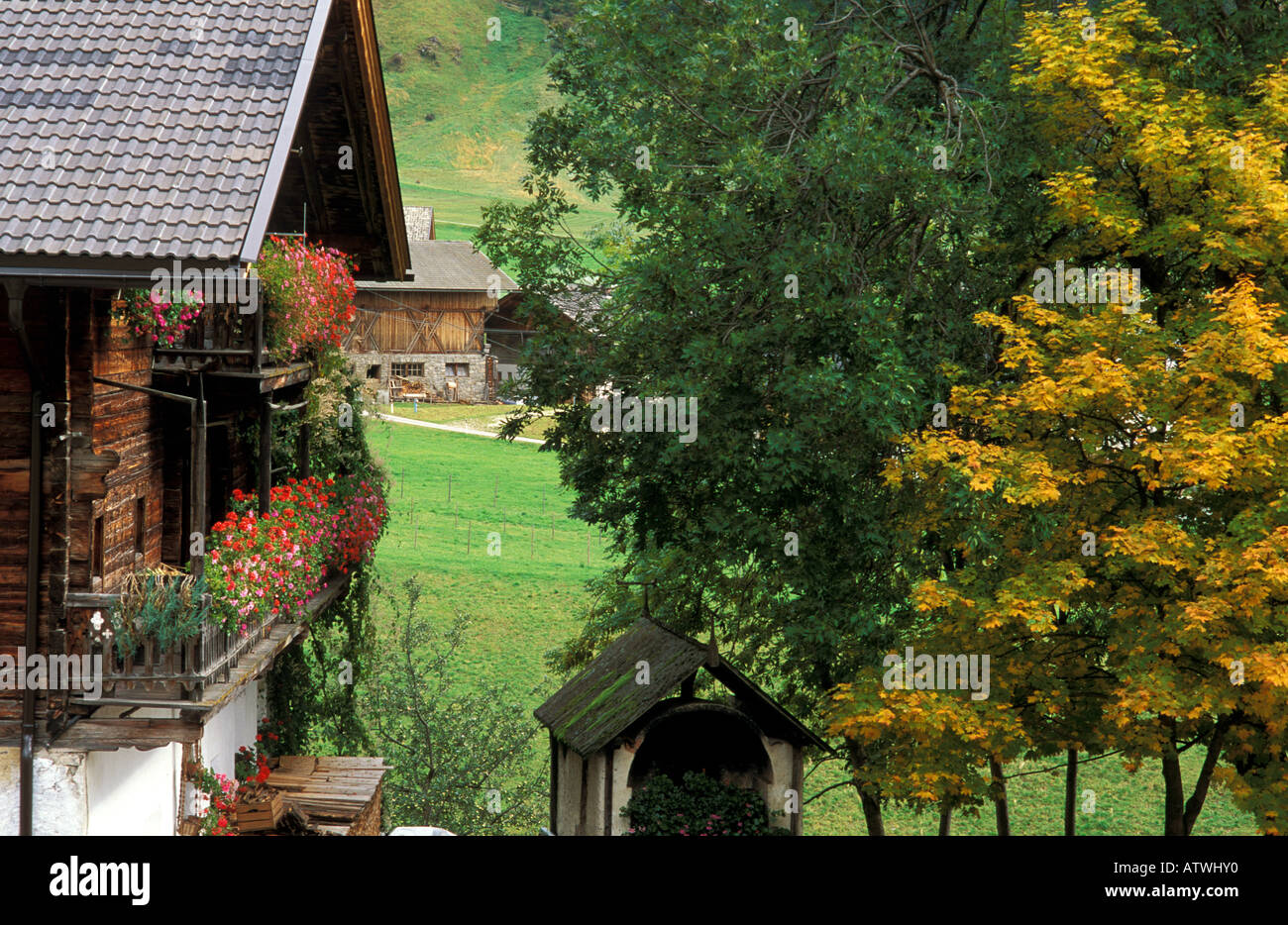 Typical building Maso Val Pusteria Trentino Alto Adige Italy Stock ...