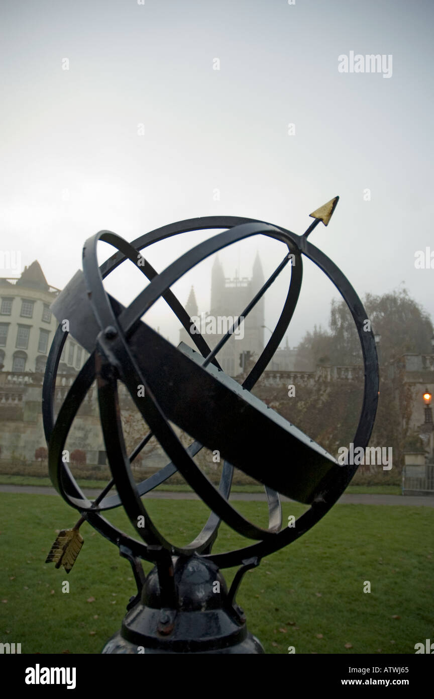 Sphere on a plinth in Parade Gardens, Bath, England, UK Stock Photo - Alamy