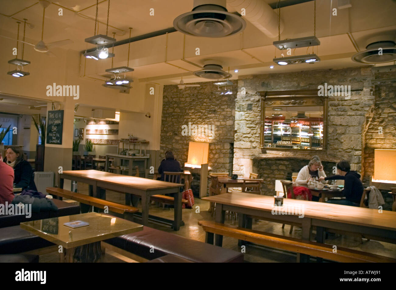 The interior of All Bar One public house in Bath, England, UK Stock ...