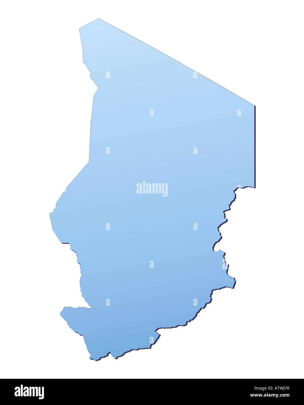 Chad map hi-res stock photography and images - Alamy