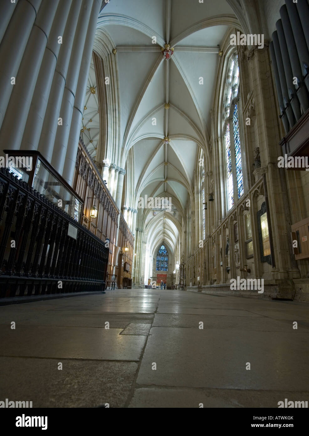 York Minster inside Stock Photo - Alamy