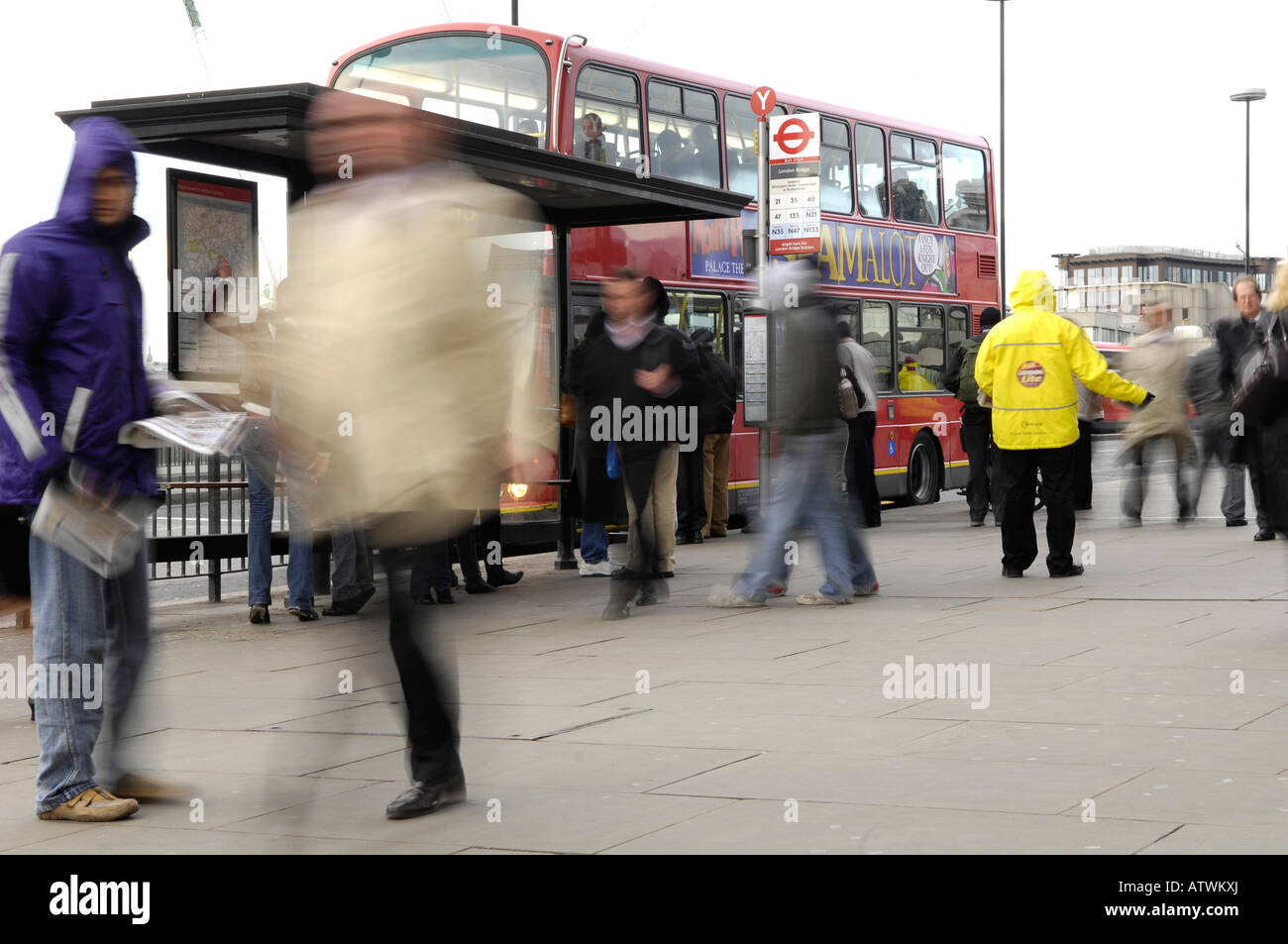 Walking walk rush commuter commute commuting people business work ...