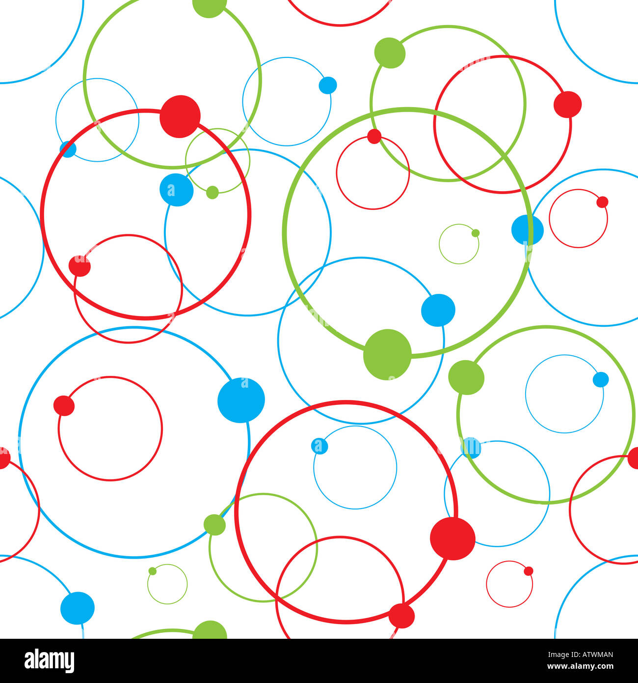 Abstract planet background showing the orbits around in space Stock ...