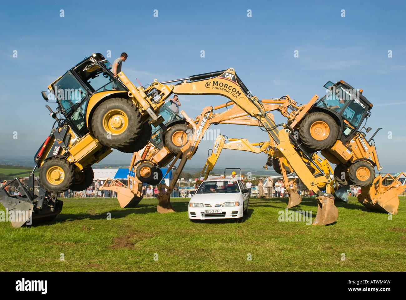 'Digger Dancing' at Lanlivery Summer Fayre, Cornwall. 2007 Stock Photo ...