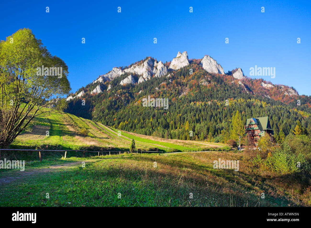 Three Crowns Trzy Korony Pieniny National Park Poland Stock Photo - Alamy
