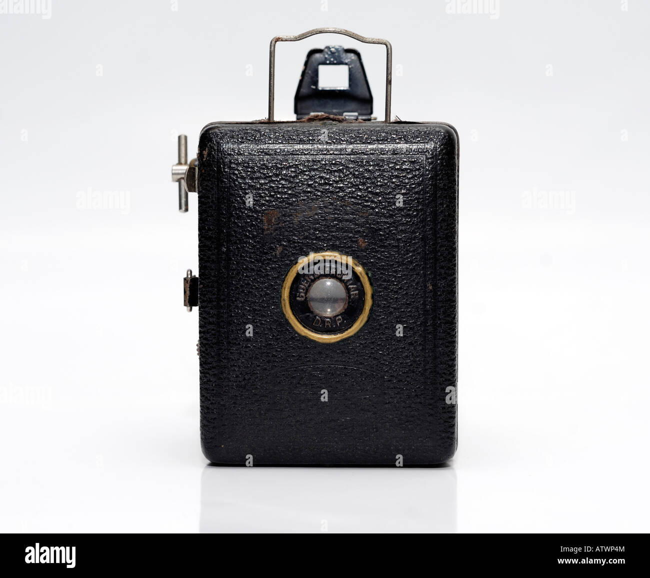 Antique black box camera Stock Photo - Alamy
