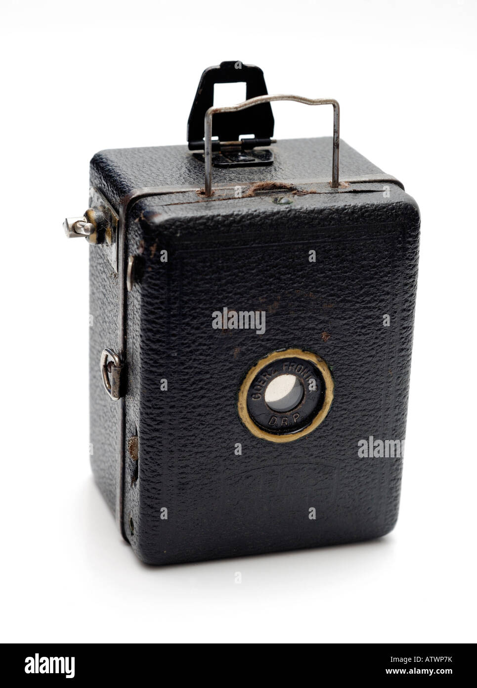 Antique black box camera Stock Photo - Alamy