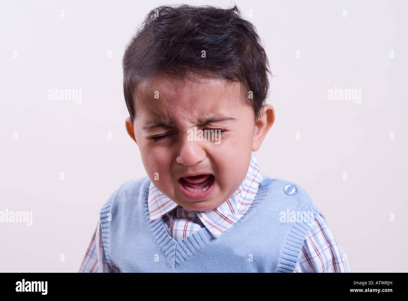 Upset asian baby boy crying hi-res stock photography and images - Alamy