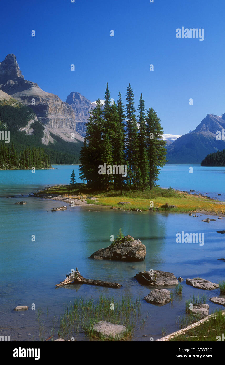 Spirit Island, Maligne Lake, Jasper National Park, Jasper, Alberta ...