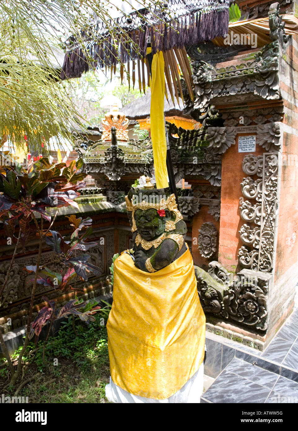 Balinese Style Hindu Shrines Ubud Bali Indonesia Stock Photo - Alamy