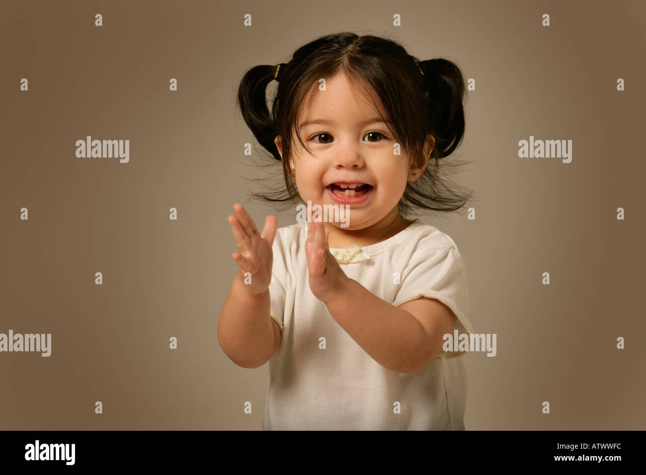 Clapping applause smiling half length hi-res stock photography and ...