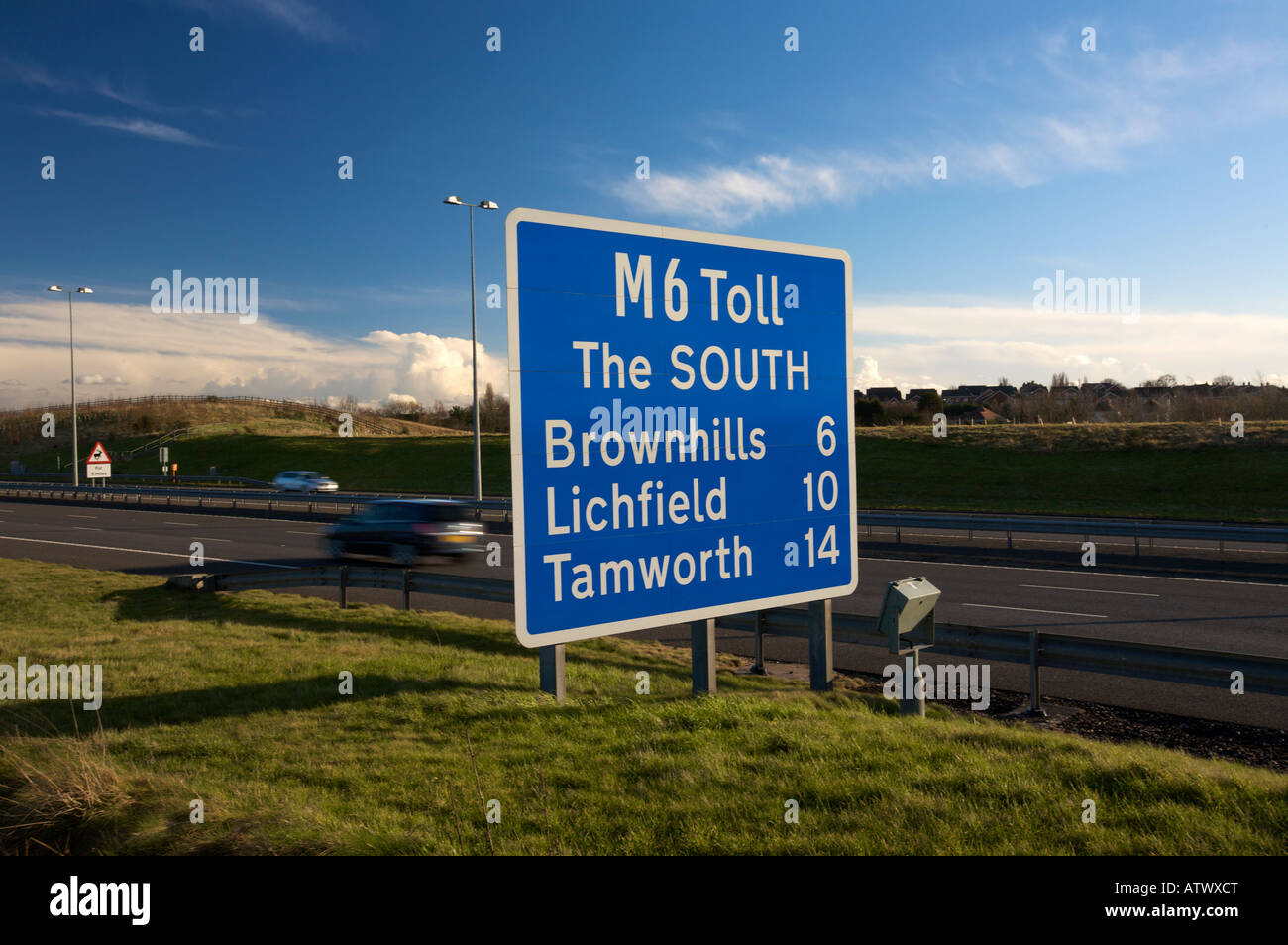 M6 Toll Road Sign Norton Canes Cannock Staffordshire England UK Stock ...