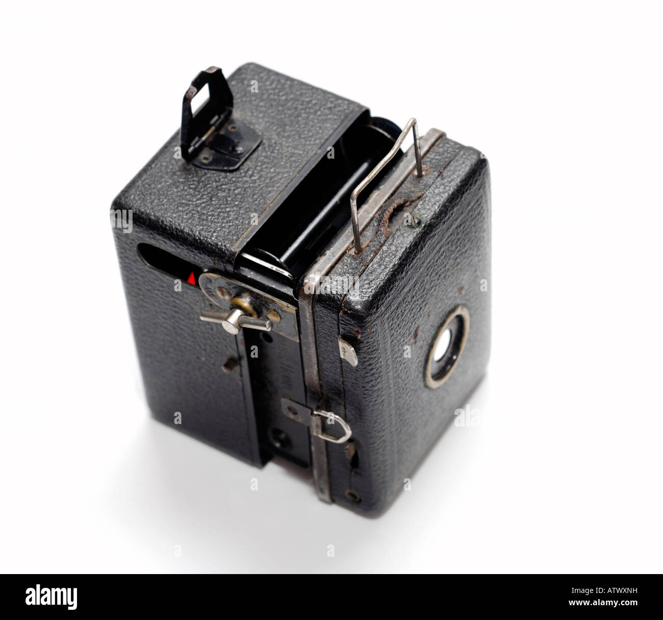 Antique black box camera Stock Photo - Alamy