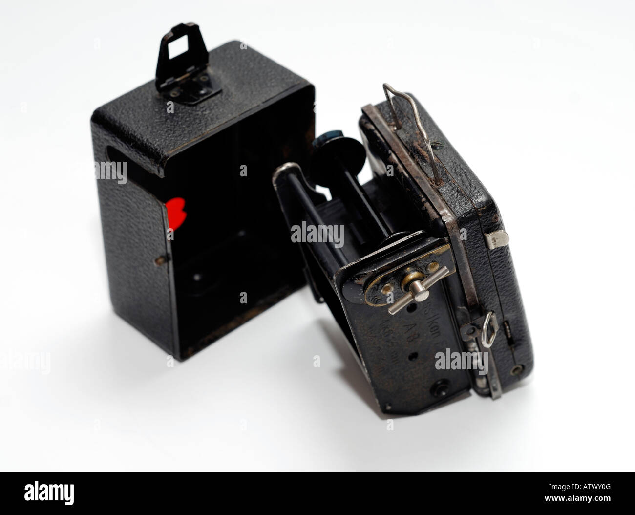 inside Antique black box camera Stock Photo - Alamy