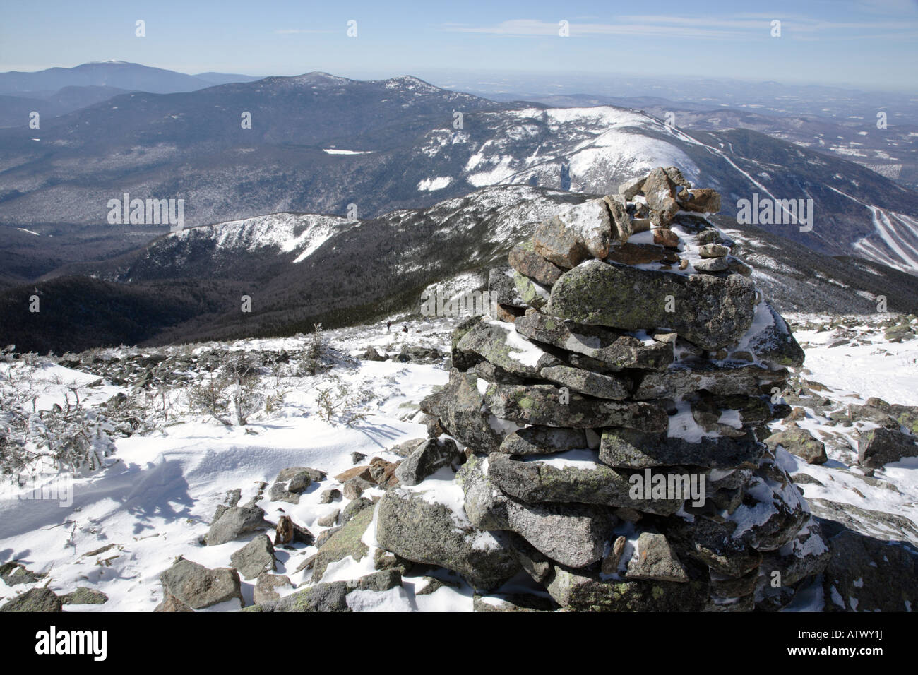 alpine zone,franconia ridge,winter hiking Stock Photo - Alamy