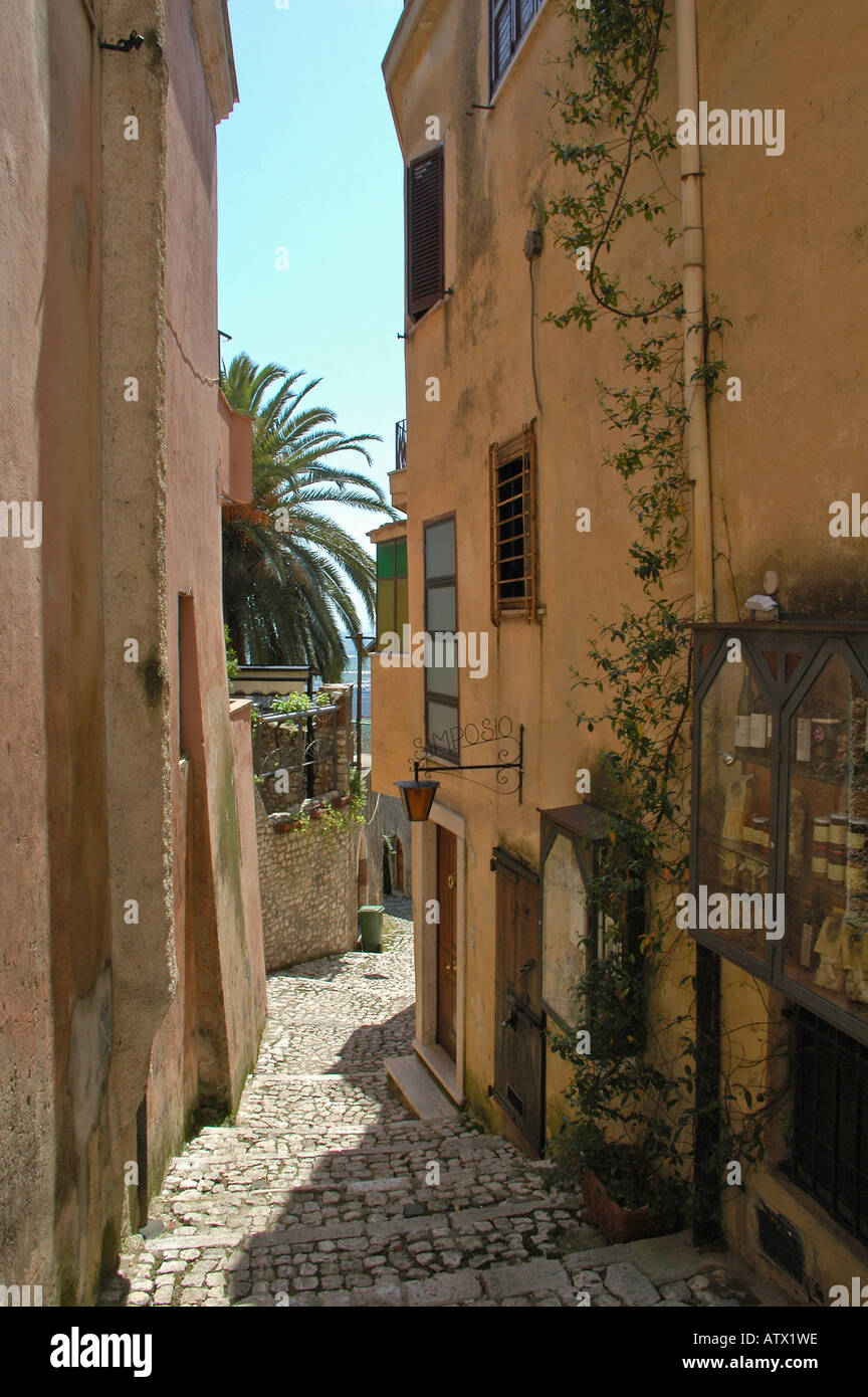 Foreshortening Sermoneta Lazio Italy Stock Photo - Alamy