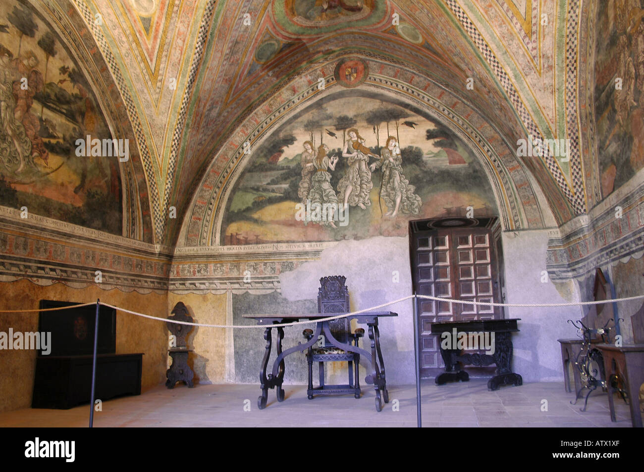 Caetani castle Sermoneta Lazio Italy Stock Photo - Alamy