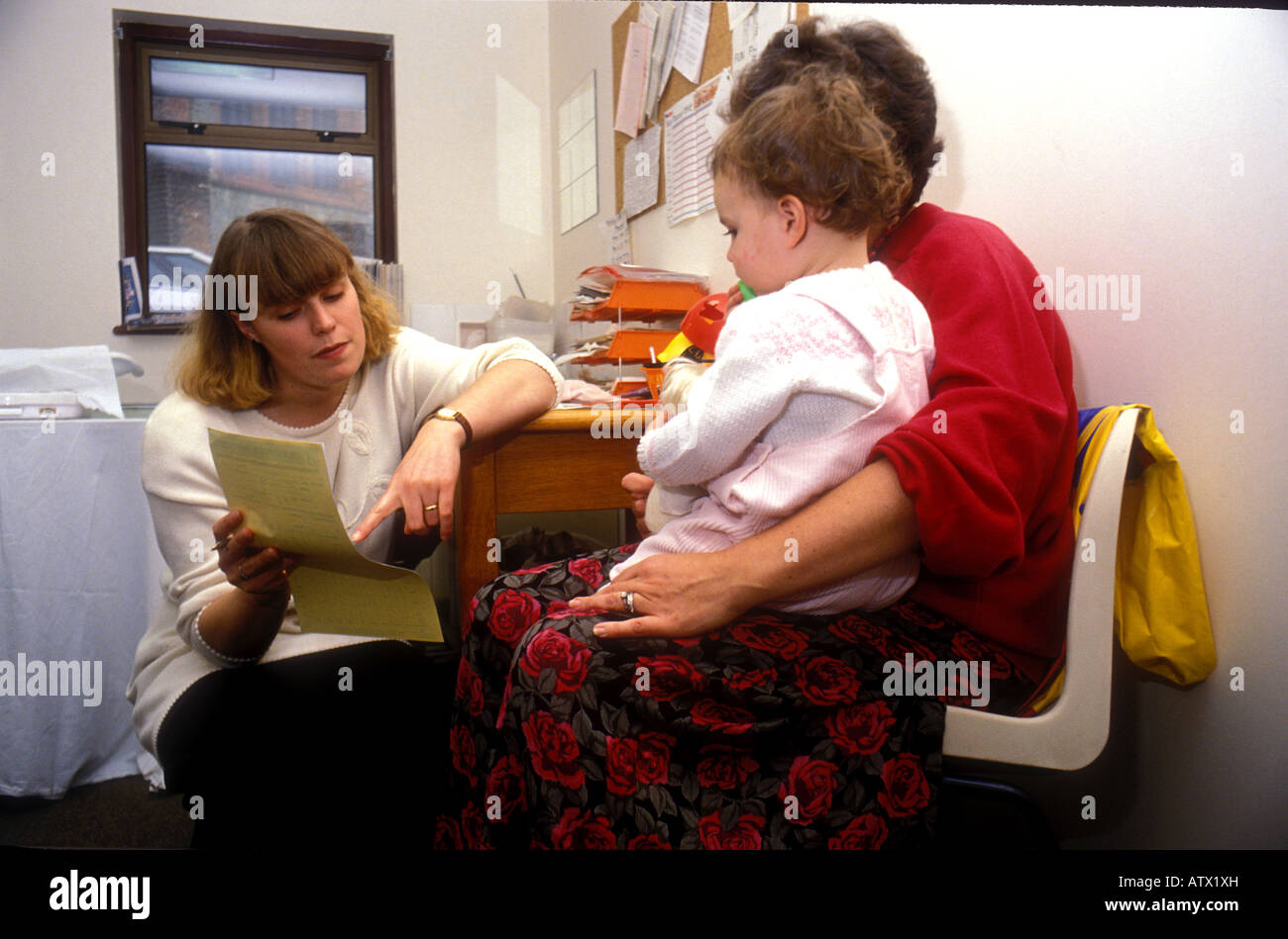 Health visitor mother baby hi-res stock photography and images - Alamy