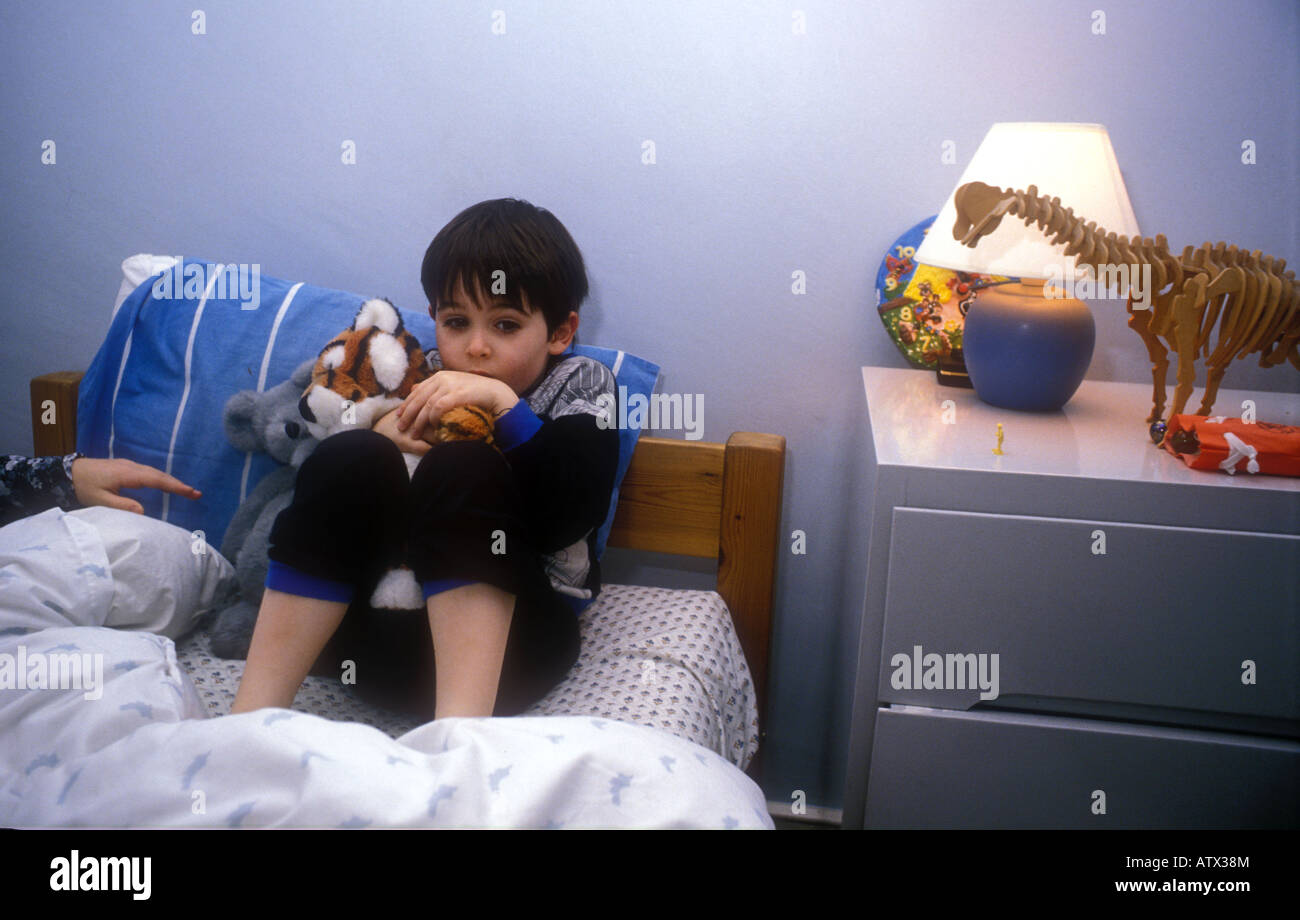 Child Scared In Bed