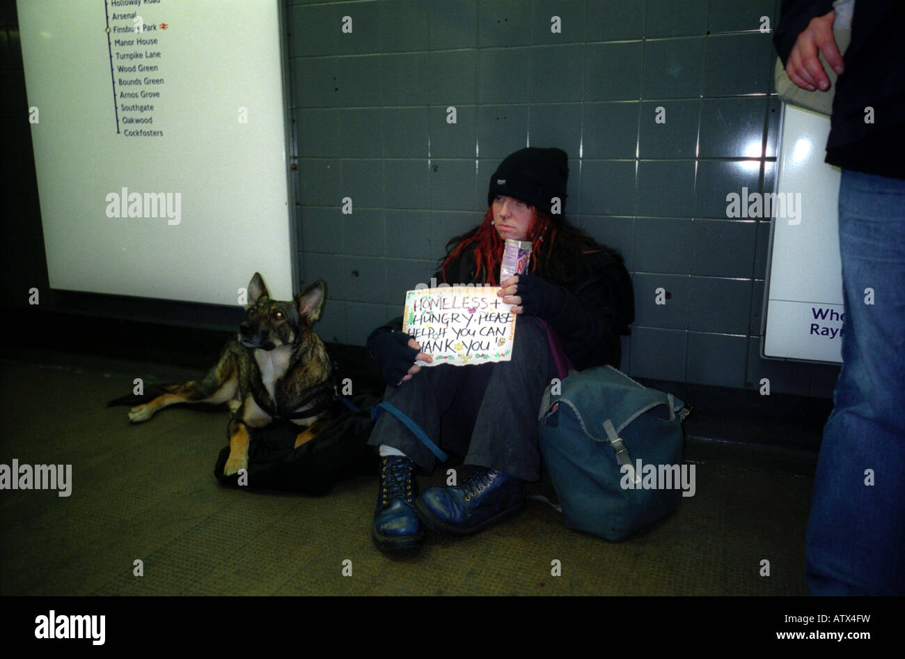 Homelessness london tube station hi-res stock photography and images ...