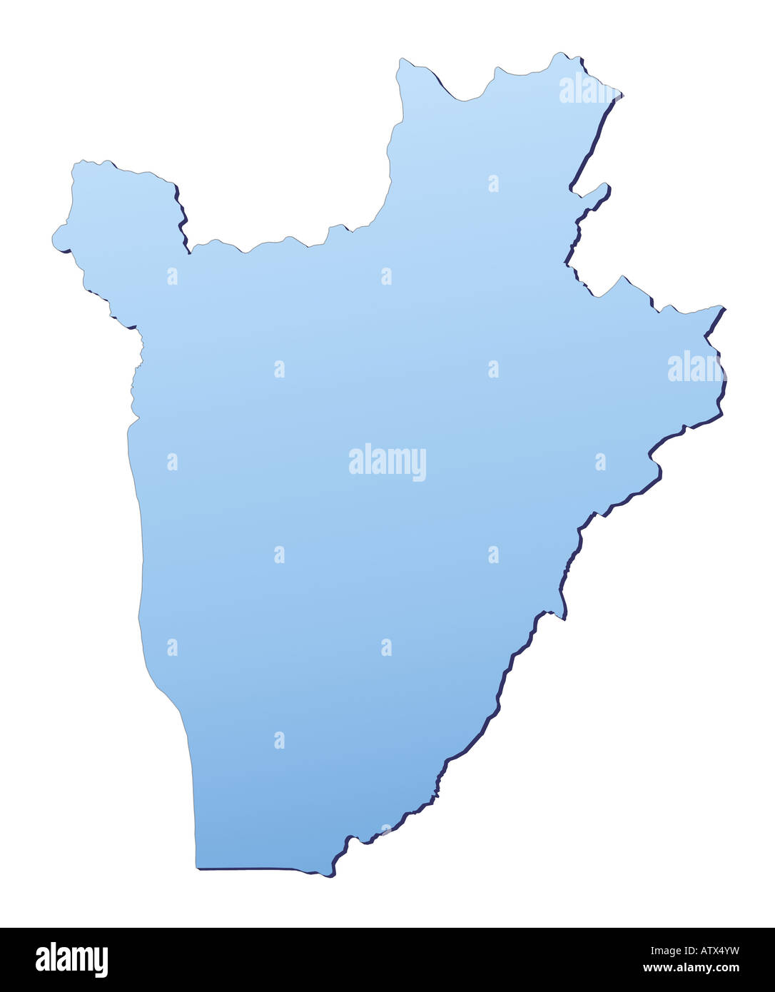 Outline map country burundi hi-res stock photography and images - Alamy