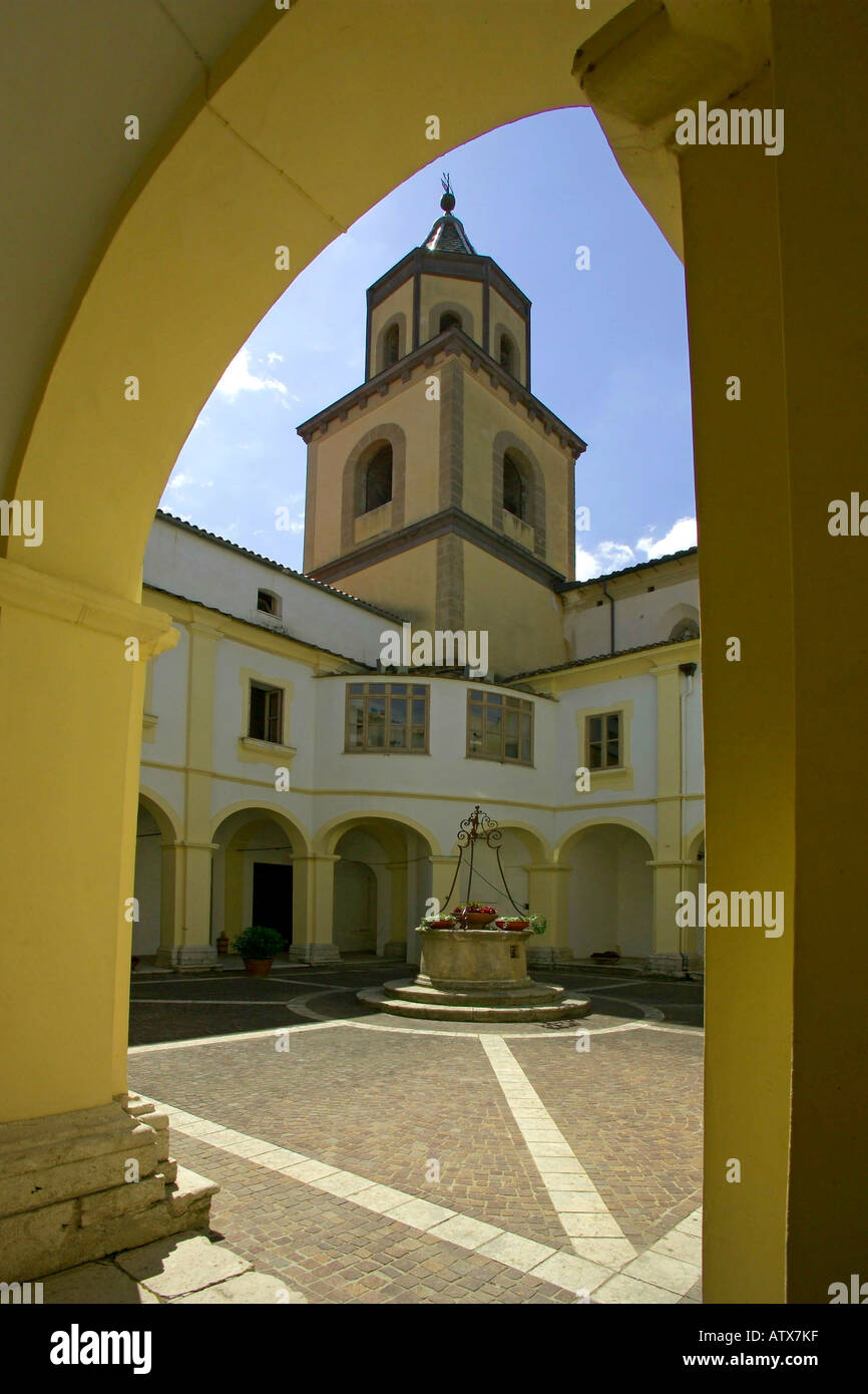 Cloister San Francesco abbey Sant Agata dei Goti Campania Italy Stock ...