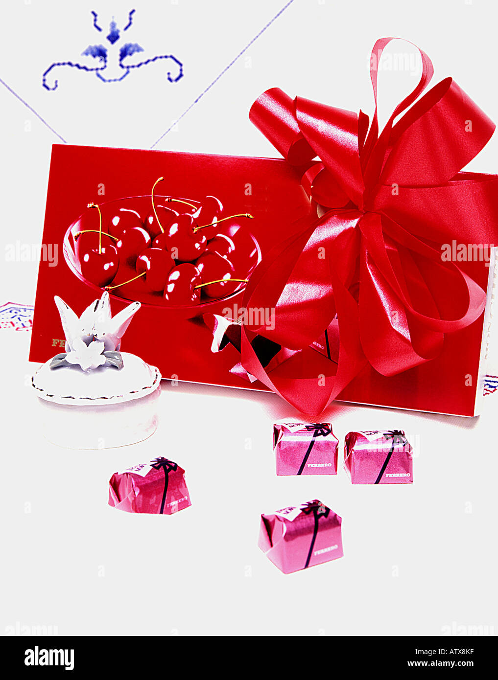 Box chocolate candies bibelot Stock Photo - Alamy