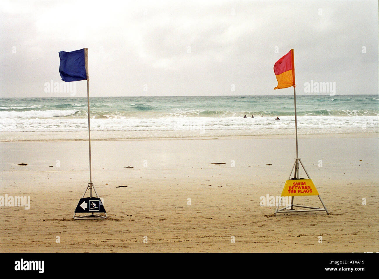 Great ocean road australia surf club swim between the flags Stock Photo ...
