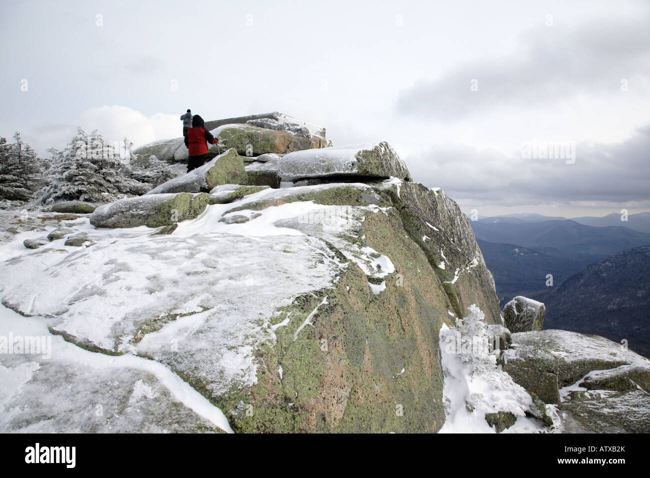 Appalachian Trail Hikers explore the summit of Mount Garfield during ...