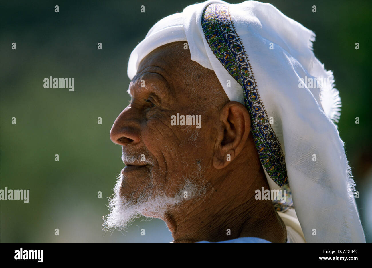 Portrait of Elderly Man Muscat Oman Arabia Stock Photo - Alamy