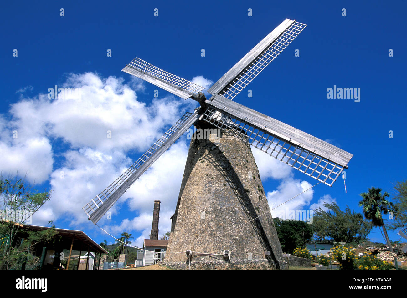 Barbados West Indies Caribbean Morgan Lewis Windmill Stock Photo - Alamy