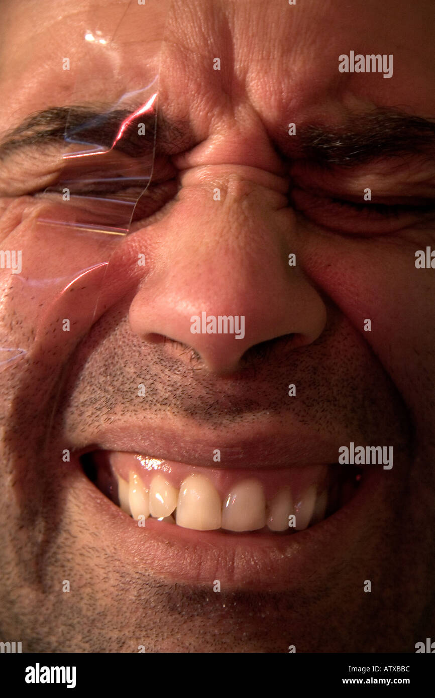 Man model released with digusted expression on face Stock Photo - Alamy