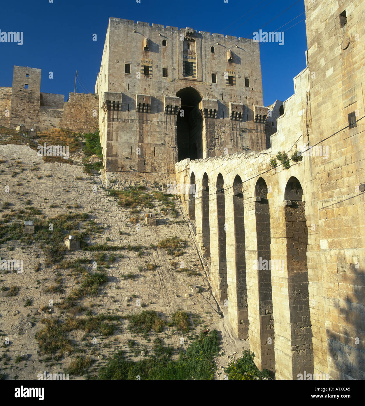 The Citadel Aleppo Syria Middle East Stock Photo - Alamy