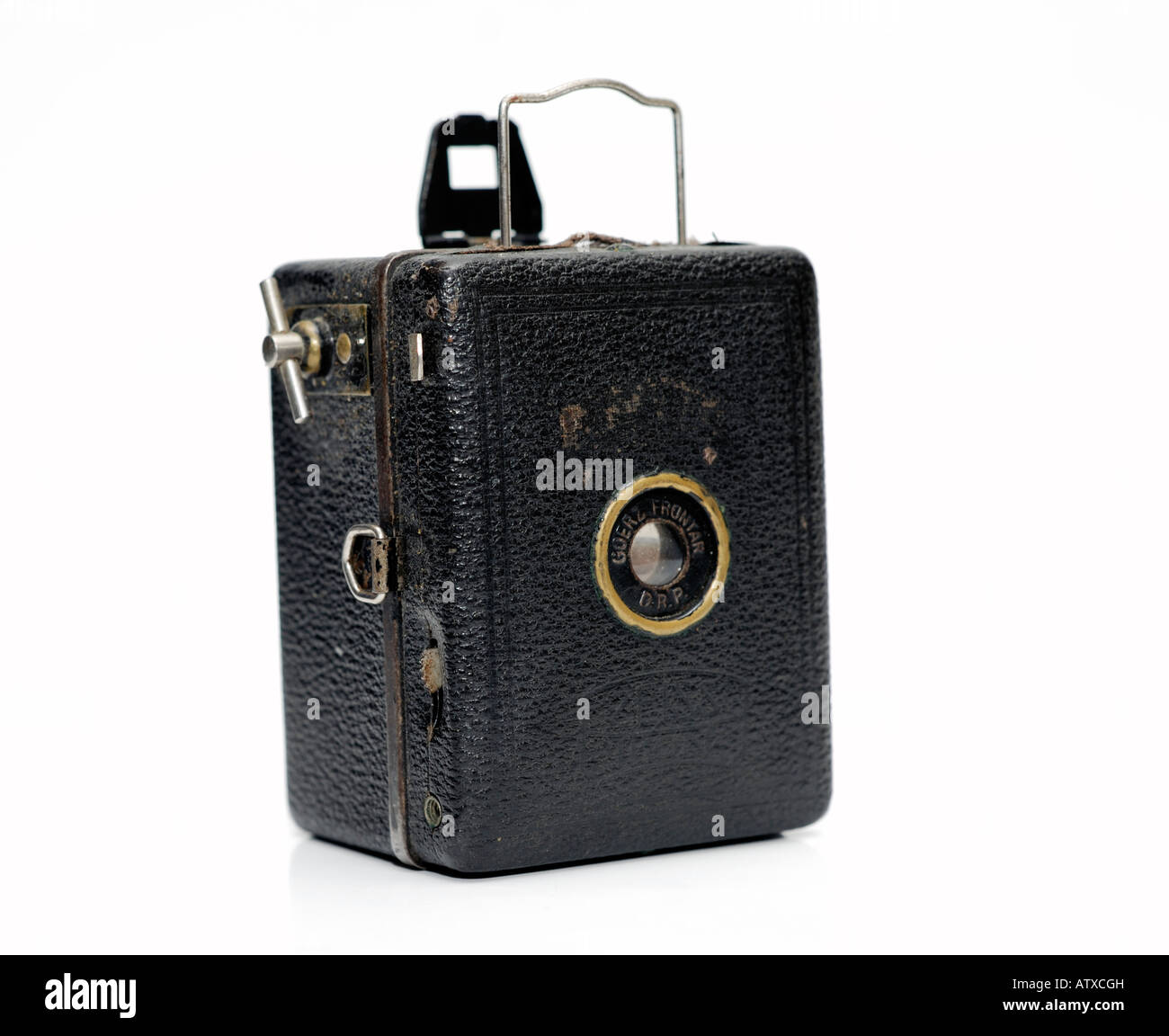 Antique black box camera Stock Photo - Alamy