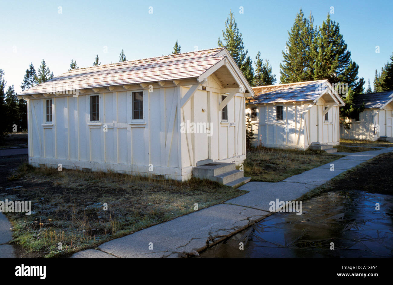 Cabins at Lake Yellowstone Yellowstone National Park United States of ...
