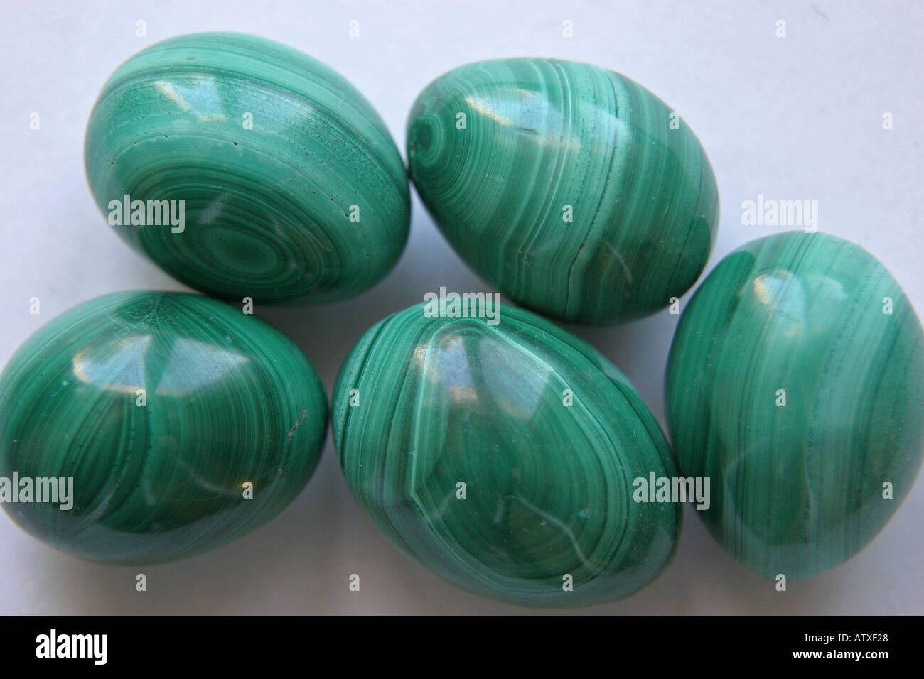 green malachite eggs rocks Stock Photo - Alamy