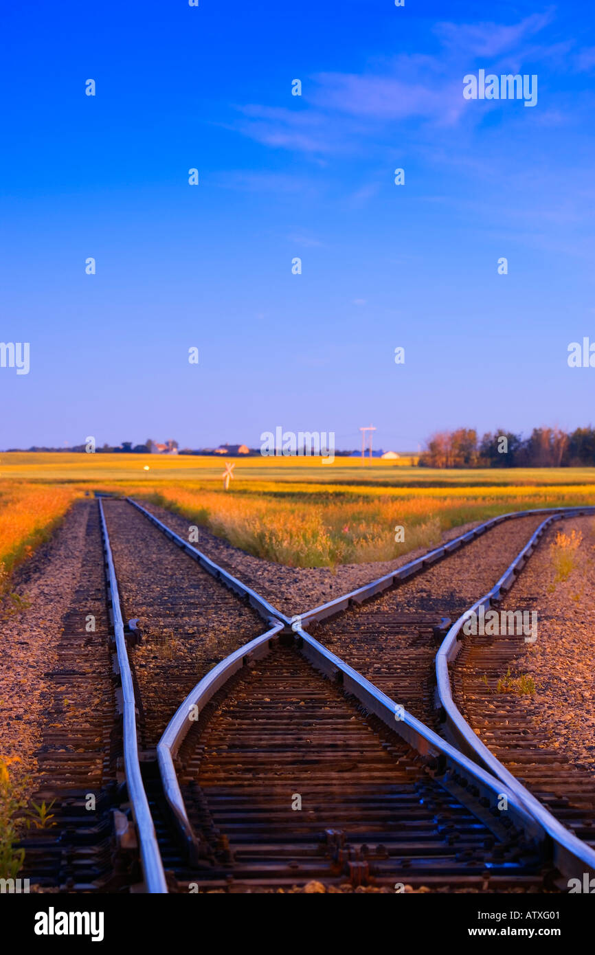 Fork in railway tracks hi-res stock photography and images - Alamy