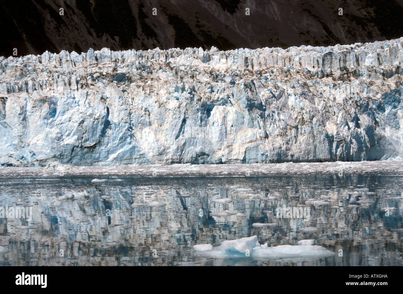 Ice wall Prince William Sound Alaska United States of America North ...