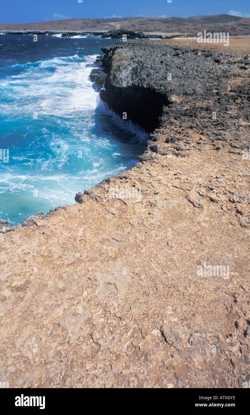 Natural bridge Aruba island Netherlands Antilles Caribbean Central ...