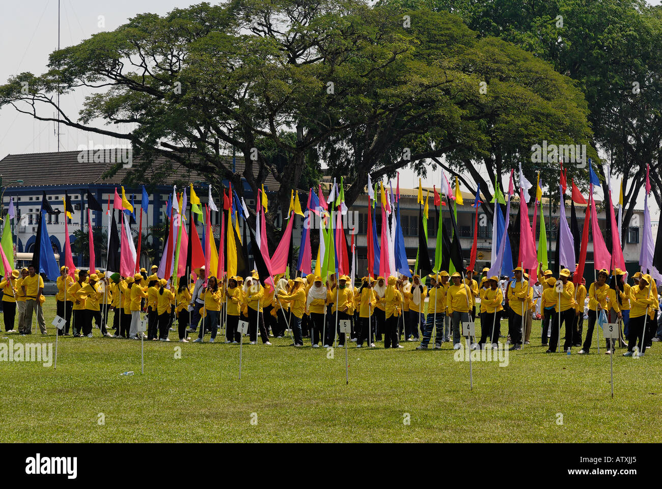 Rehersals for the Merdeka parade in Kuching Stock Photo - Alamy
