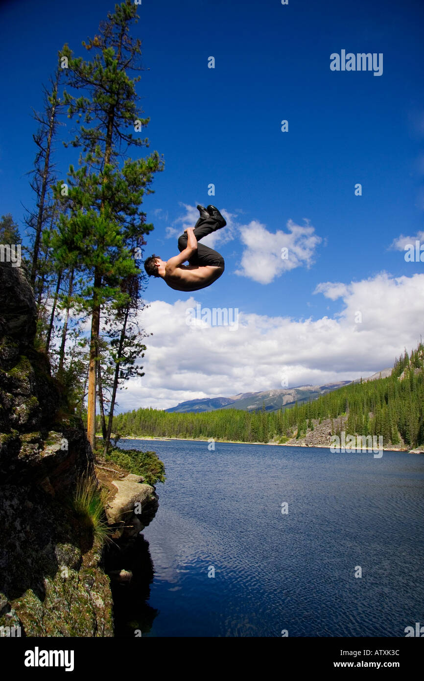 High dive stunt hi-res stock photography and images - Alamy
