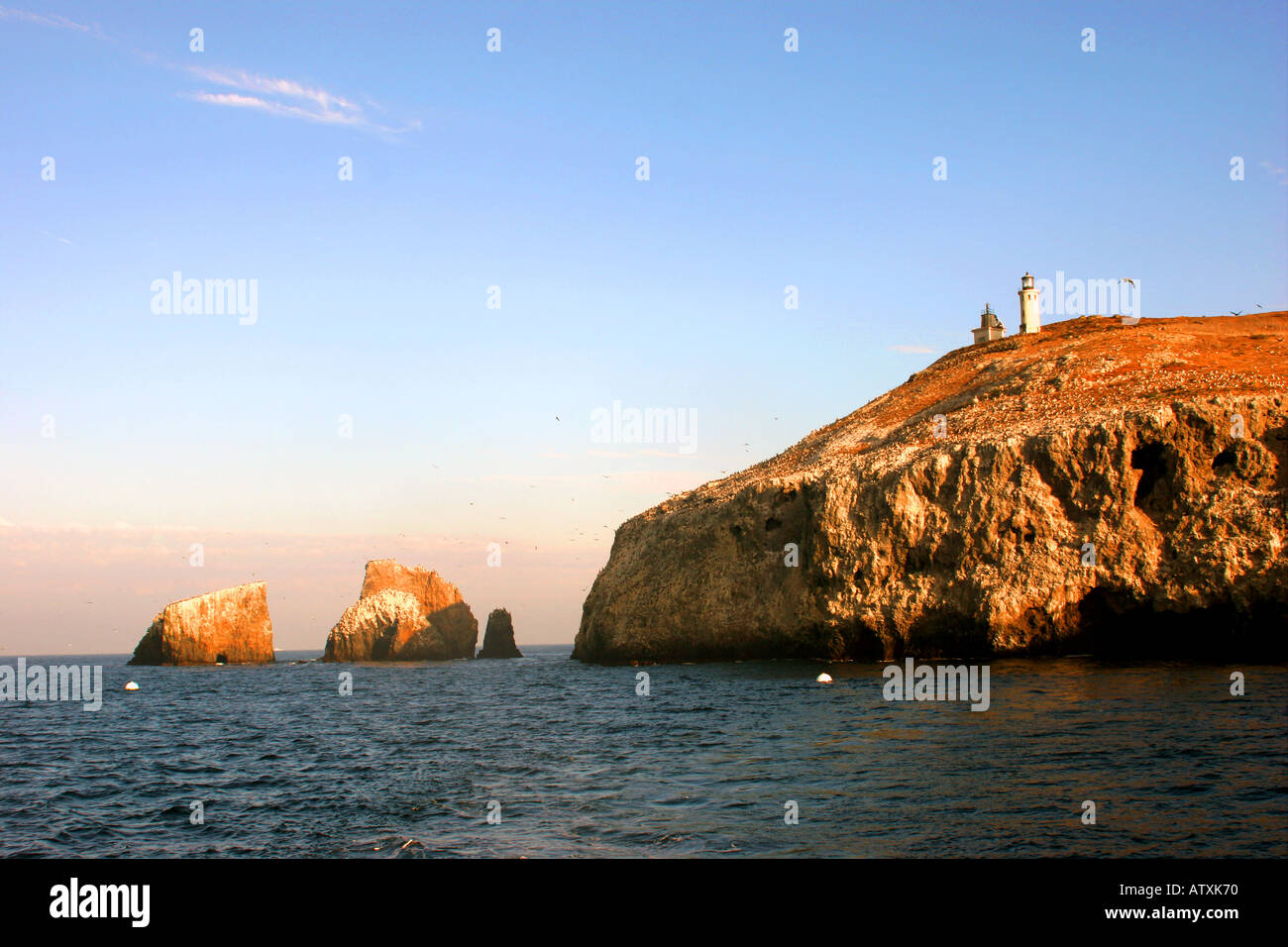 anacapa island and lighthouse,california Stock Photo - Alamy