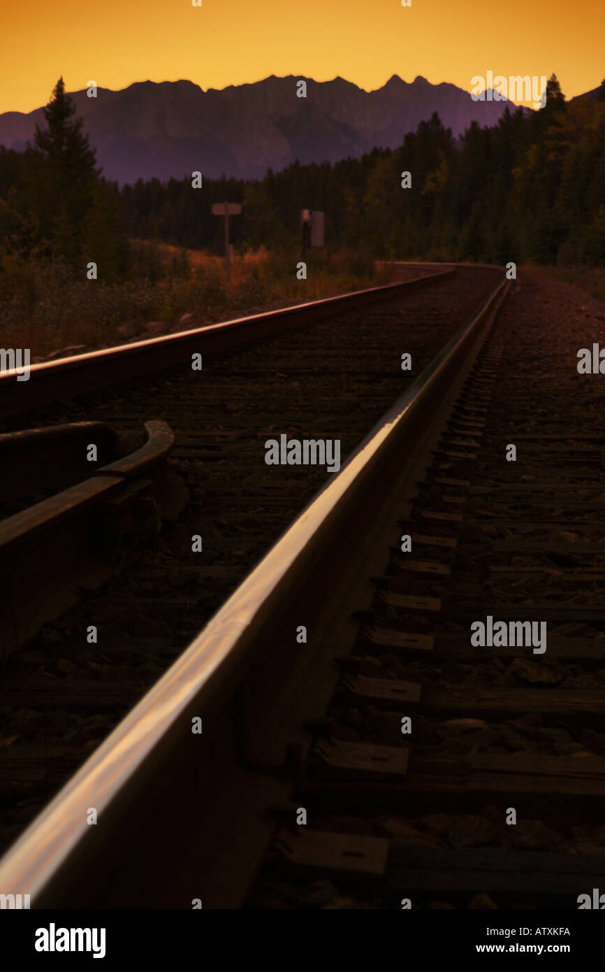 Vertical closeup railroad tracks hi-res stock photography and images ...
